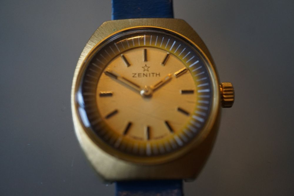 Vintage Zenith Armbanduhr Damen Edelstahl vergoldet läuft (Gebraucht ...