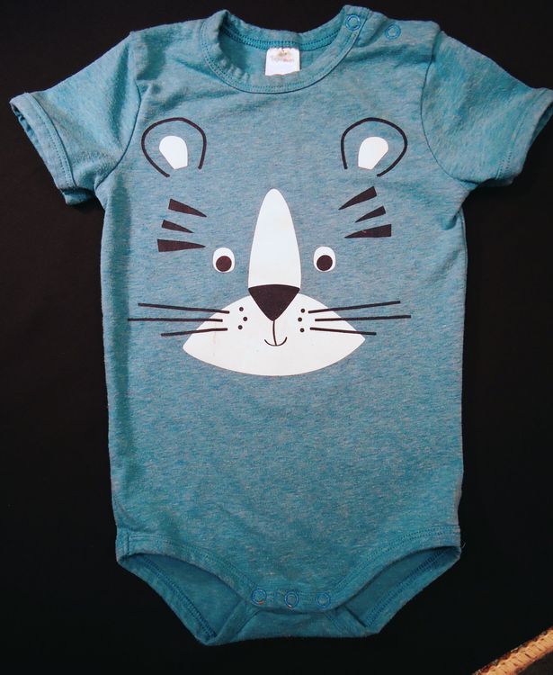 💙 Niedlicher Baby-Body "TOPO MINI" in Blau, Gr. 74/80 👶💫 (Gebraucht) in ...