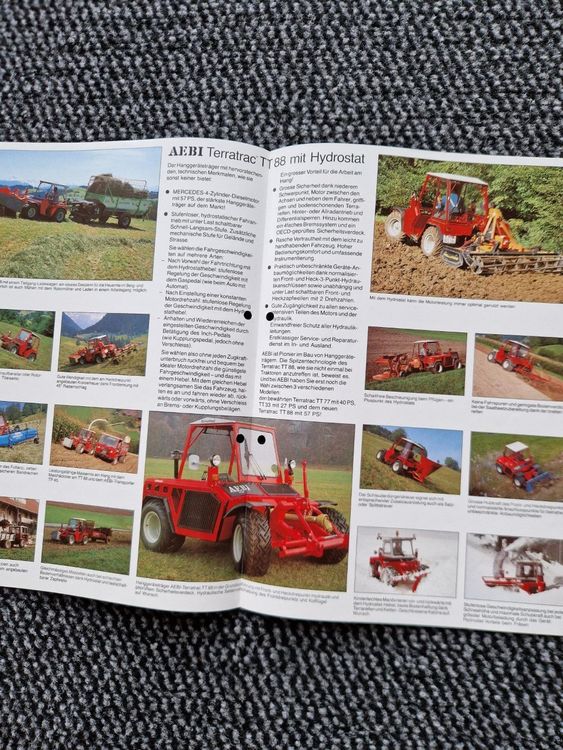 Original Prospekt Aebi TT88 Terratrac Hydrostat (Gebraucht) in Dürnten ...