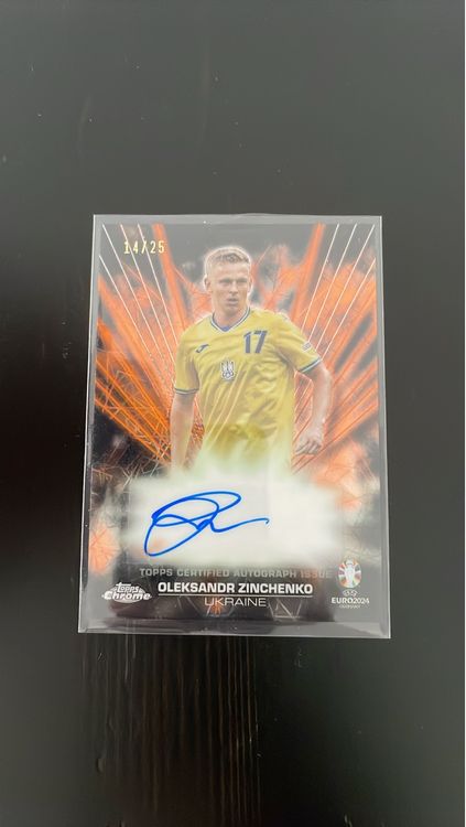 Topps Oleksandr Zinchenko Autogramm Karte (Gebraucht) in Basel für CHF ...