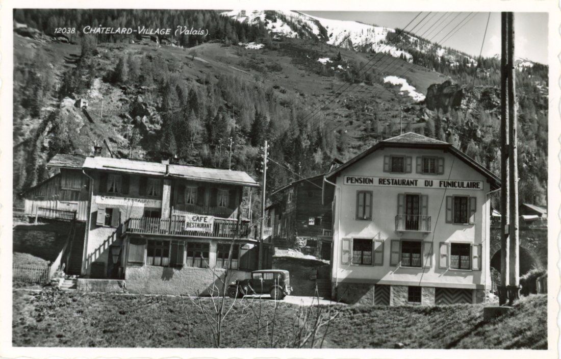 Le Châtelard VS - Oldtimer / Rest. du Funiculaire en 1952 (D'occasion ...
