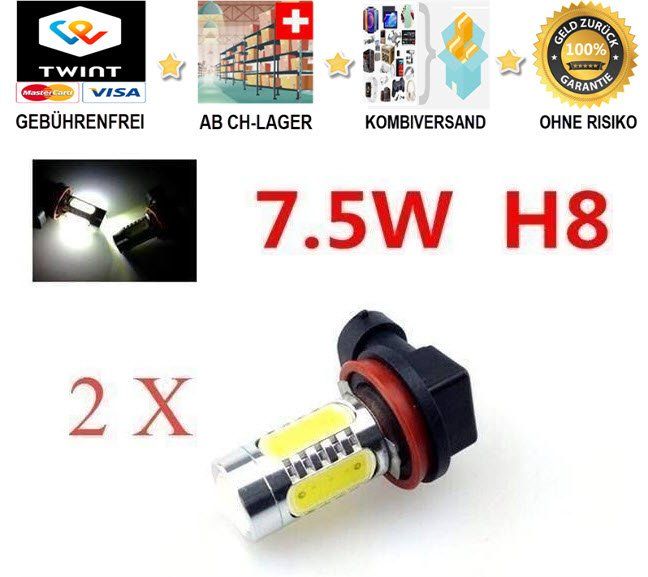 2x HID H8 7.5W COB LED CREE LED Nebellampe | Kaufen auf Ricardo