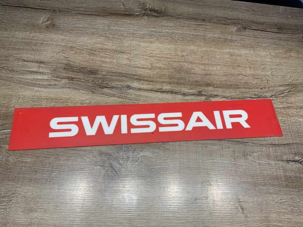 SWISSAIR Reklame Schild Vintage Deko Rarität (Gebraucht) in Willisau ...