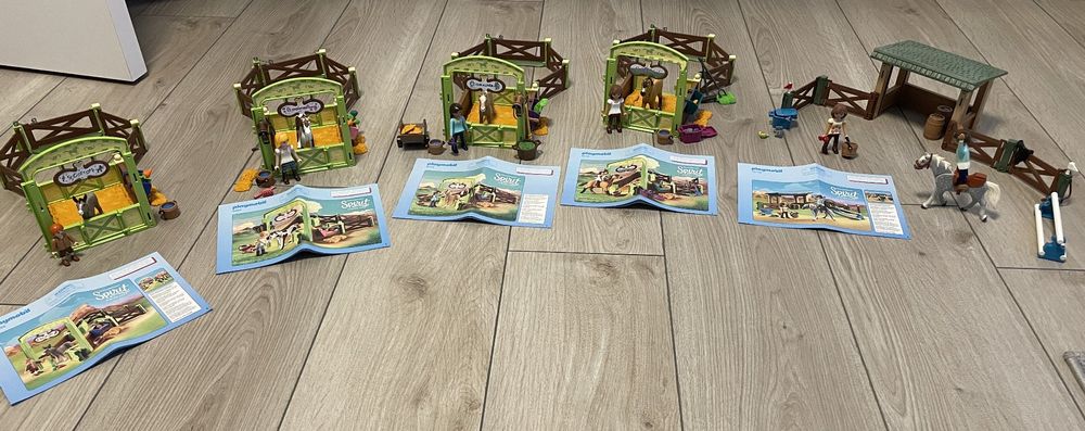 5 Playmobil Spirit Reitstall Sets - 9478, 9479, 9480, 70119 (Neu ...