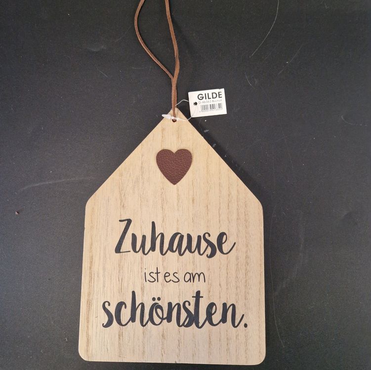 GILDE Deko Schild aus Holz "Zuhause ist es am schönsten." (Gebraucht ...