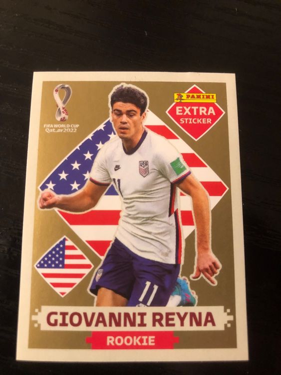 Panini Extra Sticker Quatar 2022 Giovanni Reyna Gold (Gebraucht) in ...