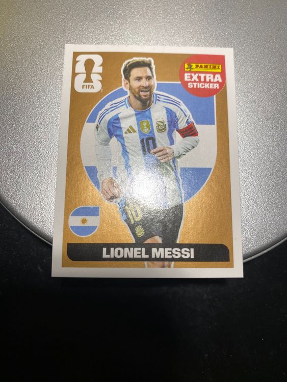 Panini Extra Sticker / World Cup 2026 / Gold / Lionel Messi (Neu und ...