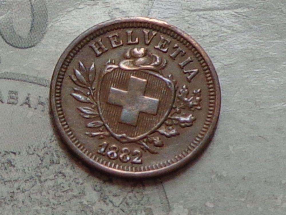 1 ct. 1882 B Belle pièce - Rare (Gebraucht) in Pully für CHF 45 – mit Lieferung auf Ricardo kaufen