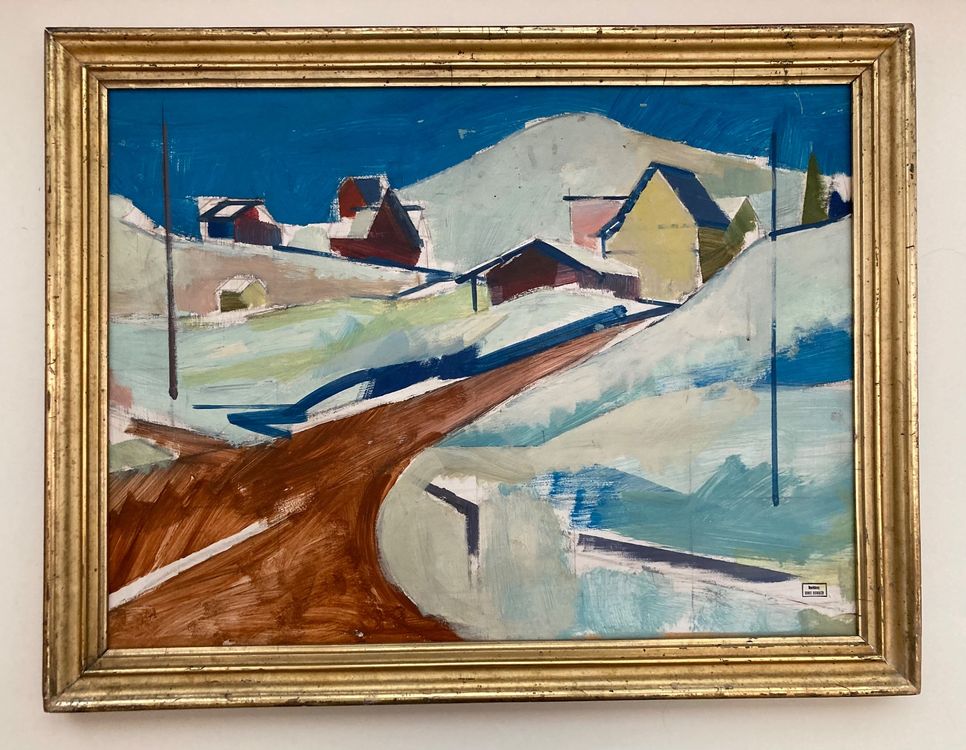 Orig. Gemälde Hans ROHNER, " Winterlandschaft " bei Davos? | Kaufen auf ...