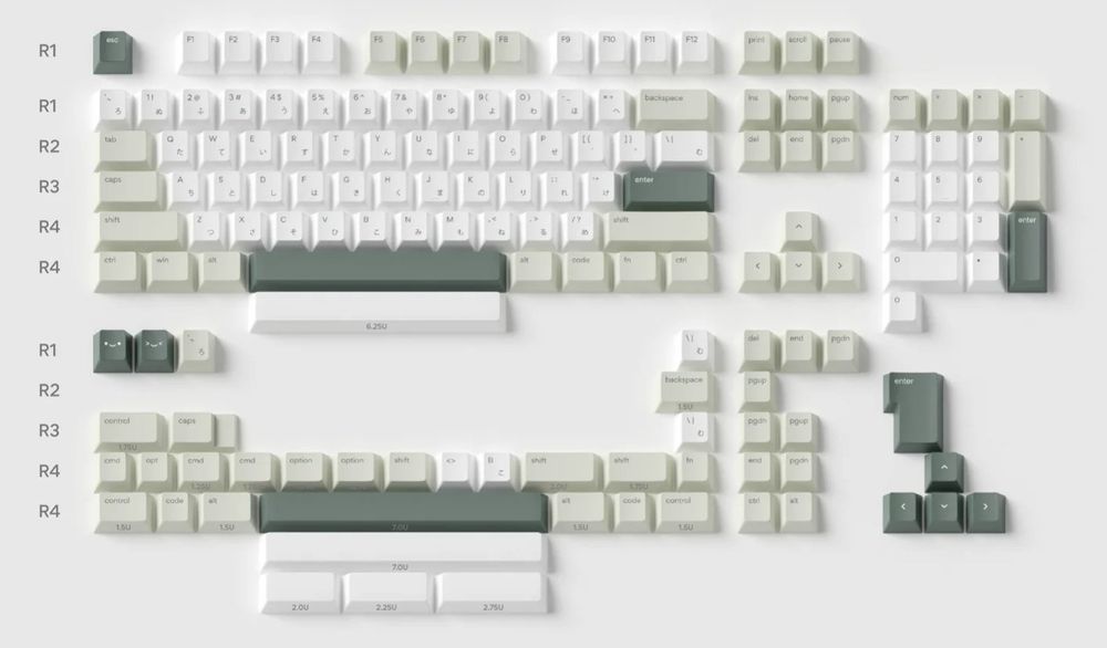 matcha keycaps Osume - hiragana | Kaufen auf Ricardo