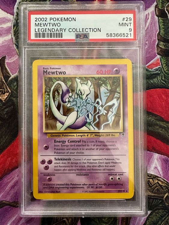 Mewtwo Legendary Collection 29/110 WOTC 2002 PSA 9 (Gebraucht) in ...