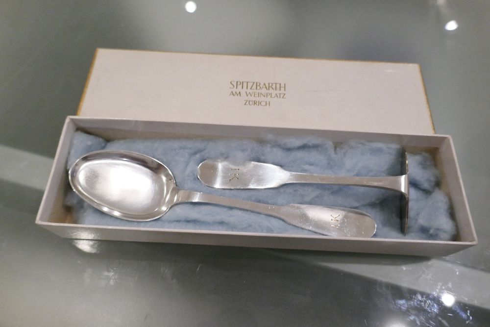 Spitzbarth Kinderbesteck Silber Löffel und Schieber (Gebraucht) in ...