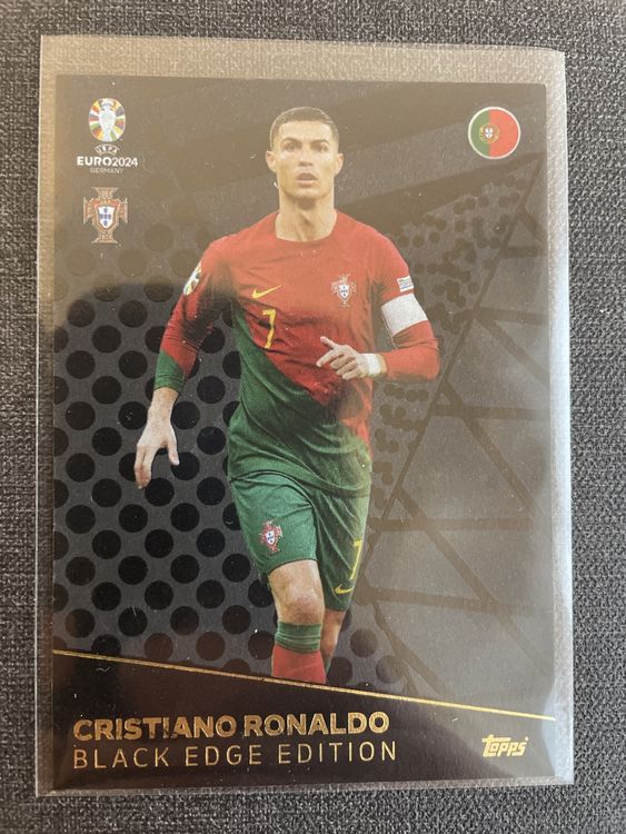 Topps Cristiano Ronaldo Euro 2024 Black Edge Edition | Kaufen auf Ricardo