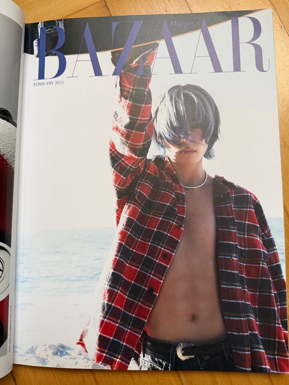 V - BTS's Kim Taehyung - Harper's Bazaar Korea, Februar 2024 (Neu ...