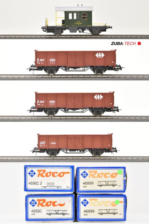 Roco 4x Güterwagen der SBB H0 GS mit OVP (Gebraucht) in St. Gallen für CHF 61 – mit Lieferung ...