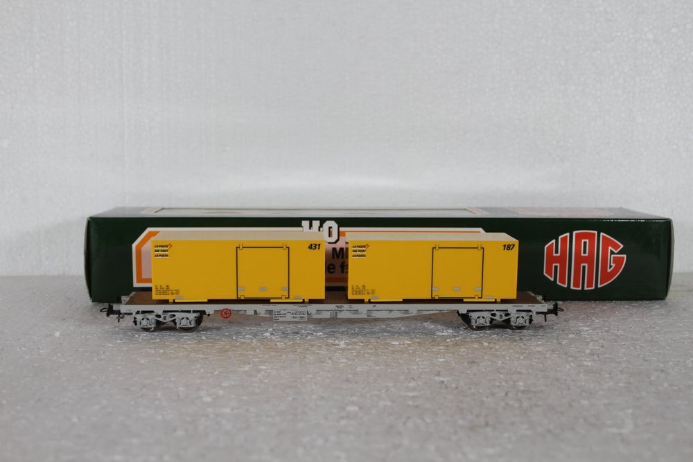 Hag 601 SBB Tragwagen mit Postcontainer 187 und 431 | Kaufen auf Ricardo