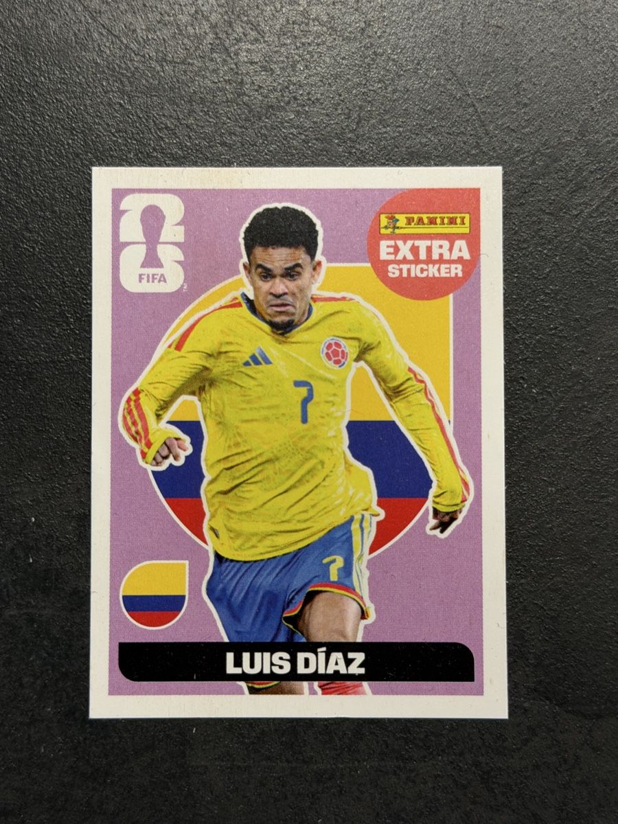 PANINI WM 2026 - EXTRA STICKER - LUIS DÍAZ - PINK (Neu (gemäss ...