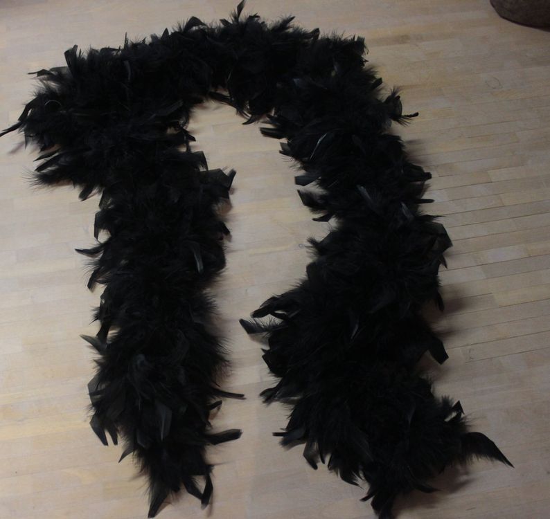 Schwarze Federn Boa, vintage (Neu (gemäss Beschreibung)) in Winterthur ...
