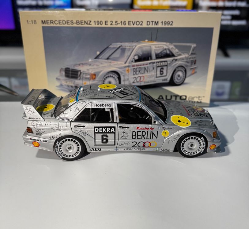 AUTOart Mercedes-Benz 190E 2.5-16 EVO2 DTM 1992 – 1:18 NEU (Neu und ...