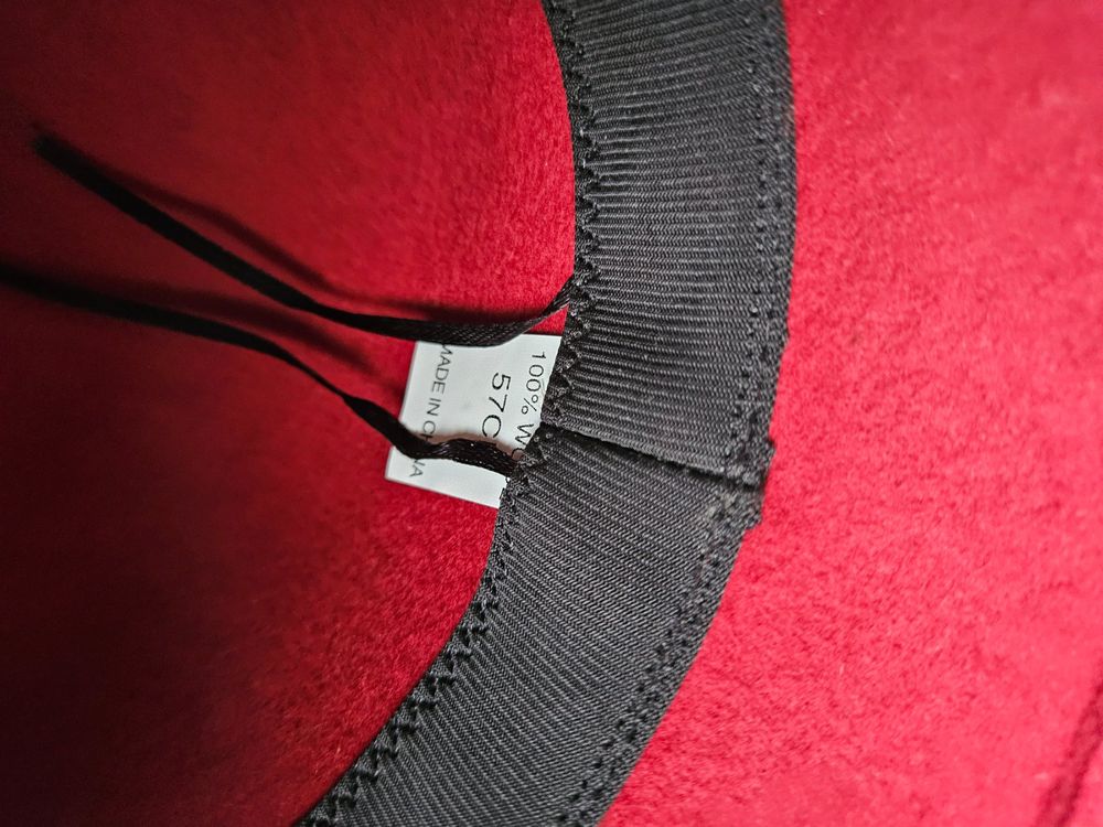 Retro 50's Wool bucket hat in wine color (Neu (gemäss Beschreibung)) in ...