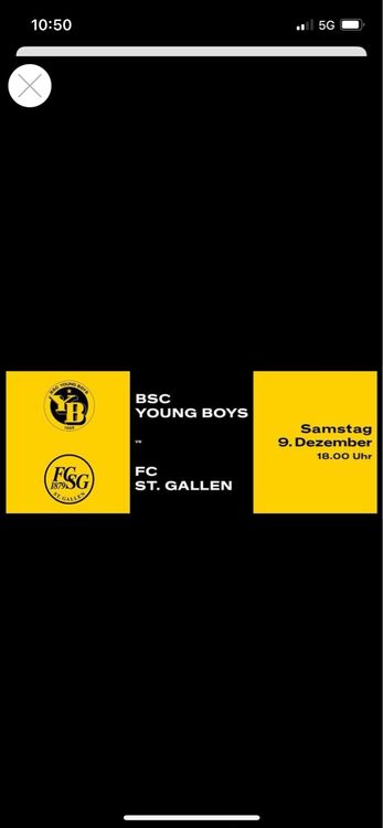 YB - St. Gallen Ticket | Kaufen auf Ricardo