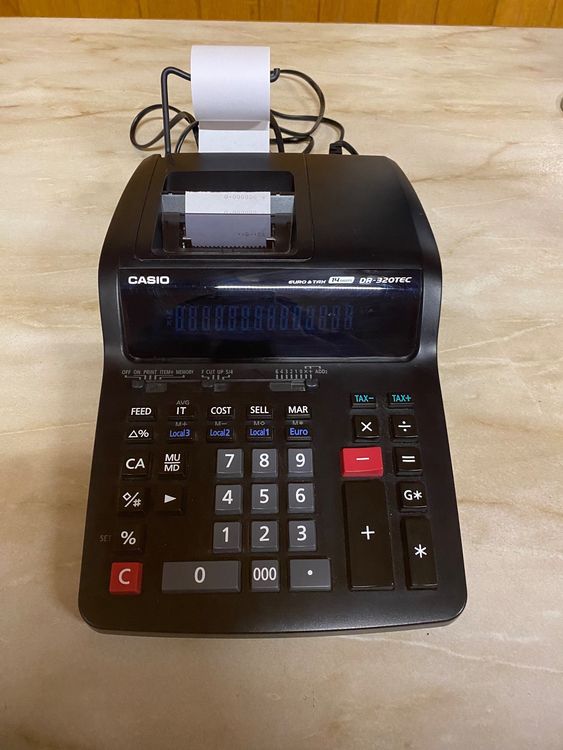 Bürorechner Casio DR-320TEC (Gebraucht) in Ennetbürgen für CHF 15 – mit Lieferung auf Ricardo kaufen