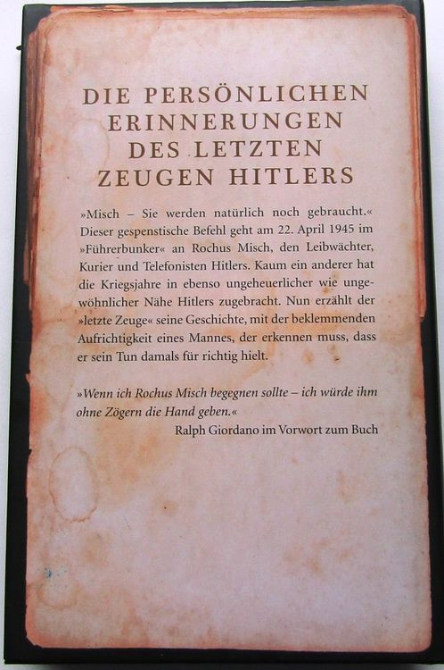 Der Letzte Zeuge - Hitlers Telefonist - R. Misch - Pendo (Gebraucht) in ...