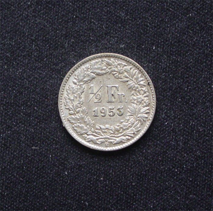 Silbermünze 50 Rappen - 1953 (Gebraucht) in Uitikon Waldegg für CHF 1.5 – mit Lieferung auf ...