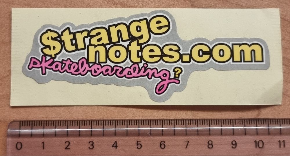 StrangeNotes.com Skateboarding Sticker (Neu (gemäss Beschreibung)) in ...