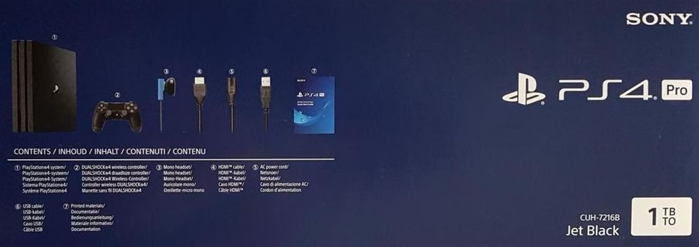 Sony PlayStation 4 Pro 1TB + 2× DualShock 4 Controller (Gebraucht) in ...