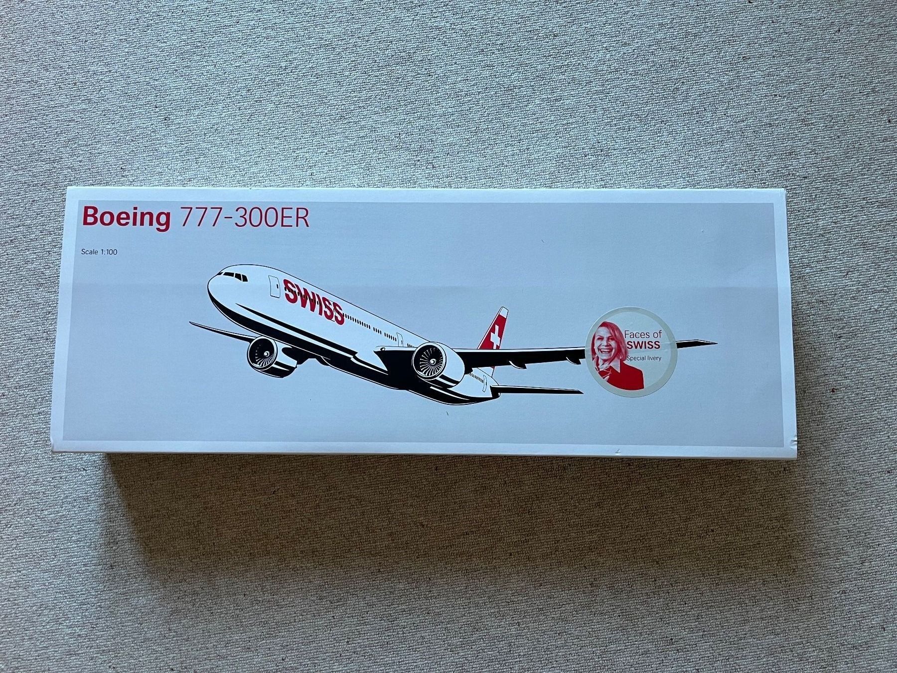 SWISS Boing 777-300 - 1:100 Standmodell - Limited Edition (Neu (gemäss ...