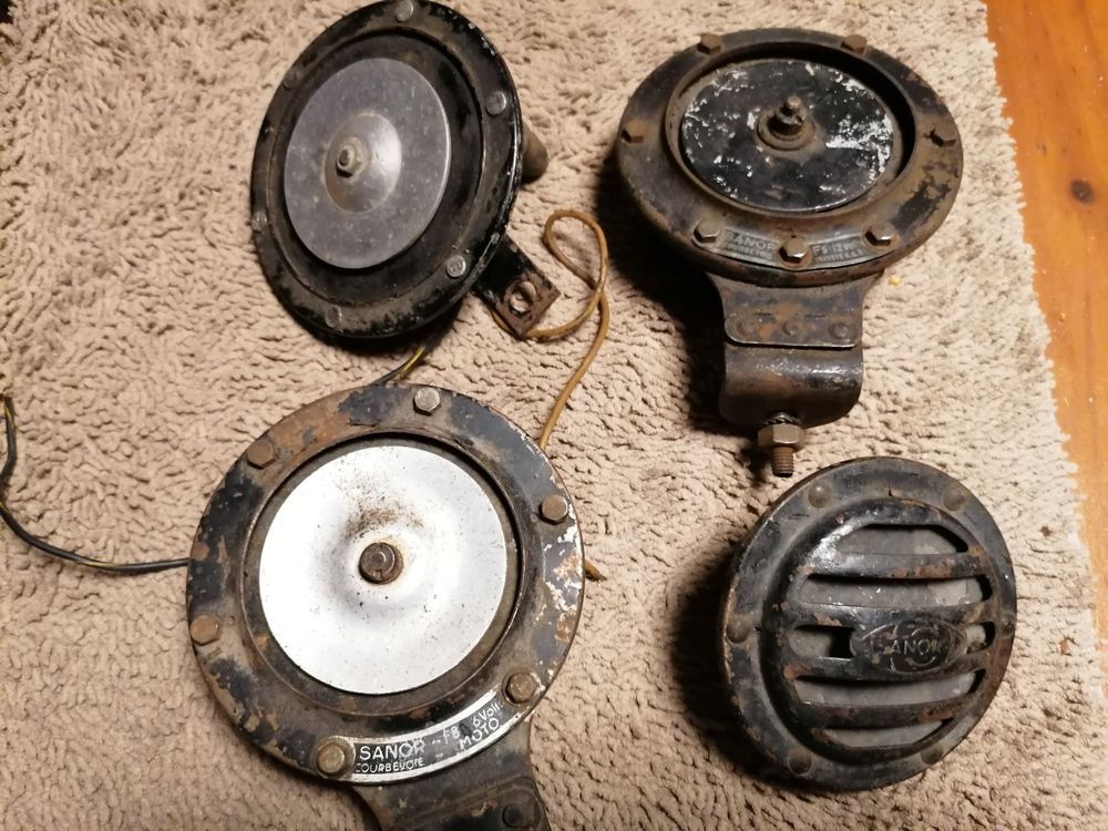 Claxon Huppe Sanor Bosch auto moto oldtimer 6 / 12 Volt rare (Defekt) in lausanne für CHF 15 ...