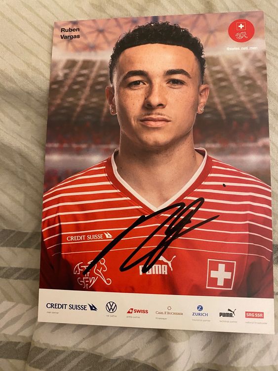 Autogrammkarte Ruben Vargas handsigniert | Kaufen auf Ricardo