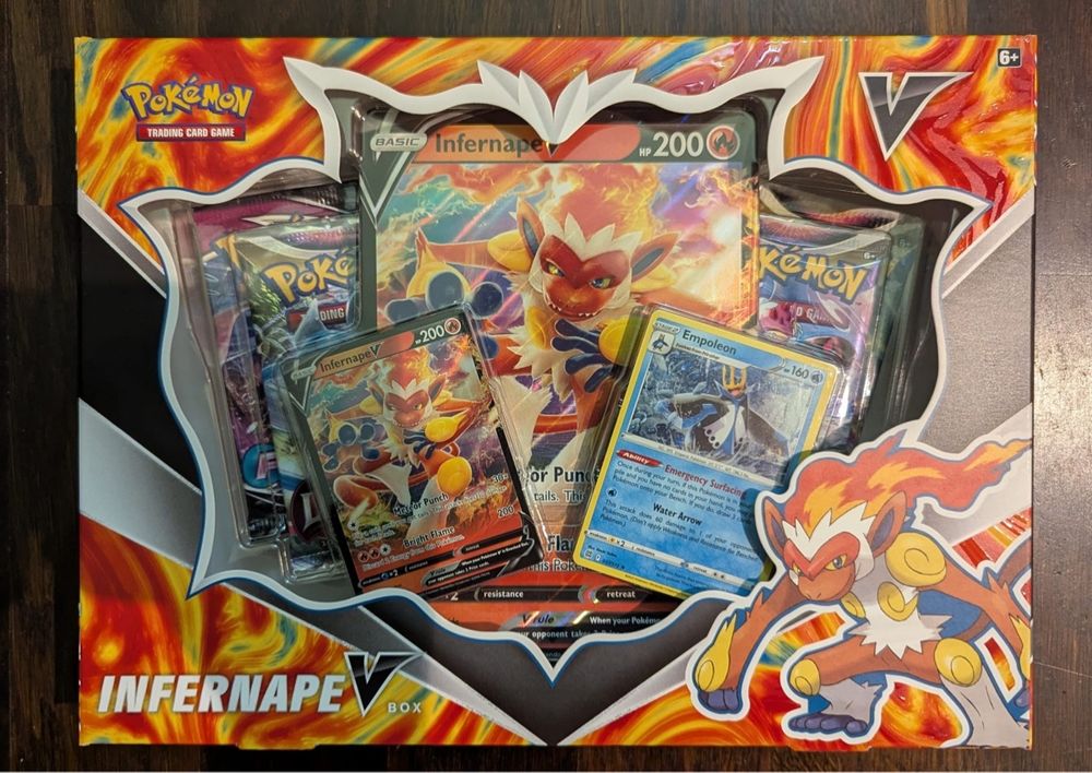 Pokémon Infernape V Box 2x Fusion Strike 2x Lost Origin 🔥💧 (Neu (gemäss ...