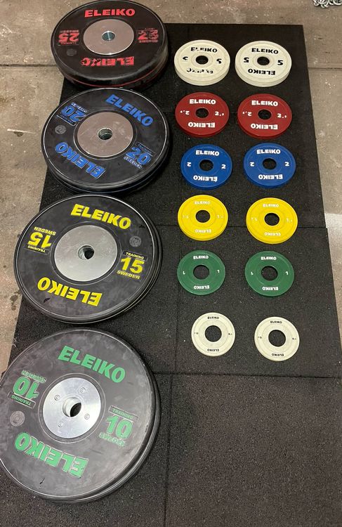 Eleiko IWF Weightlifting komplettes Training Plate Set | Kaufen auf Ricardo