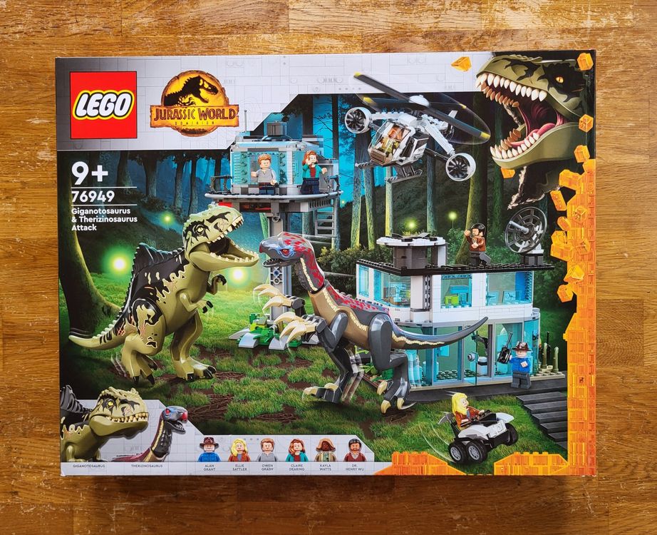 LEGO 76949 Jurassic World Giganotosaurus Therizinosaurus (Neu und ...