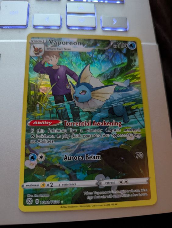 2022 POKEMON BRILLIANT STARS #TG02 FULL ART VAPOREON CARD | Kaufen auf ...