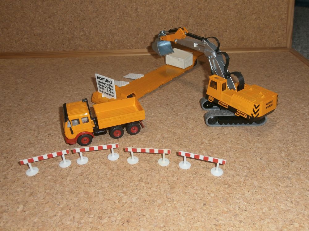 SIKU 4111 NL Mercedes mit Tieflader und Bagger | Kaufen auf Ricardo