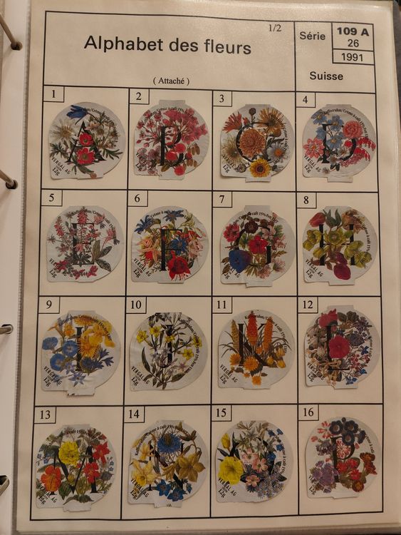 Serie 109 A "Alphabet mit Gartenblumen" Attaché | Kaufen auf Ricardo