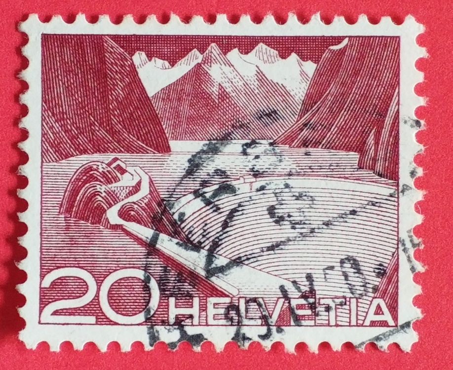2455C) 301, Stausee Urtype Eckstempel Kt. 130.- (Neu (gemäss ...