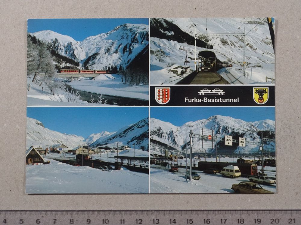 Furka Basistunnel, Autoverlad Oberwald Realp, 1990 (Gebraucht) in ...