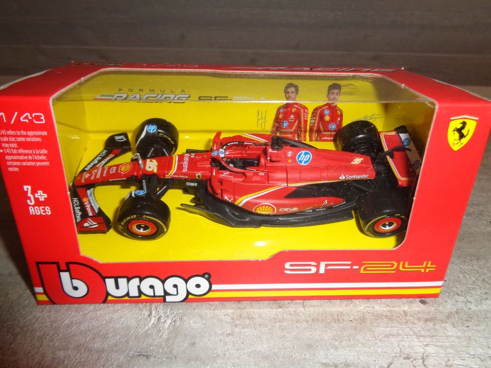Bburago 1:43 F1 Ferrari SF24 2024 Charles Leclerc (Neu und ...