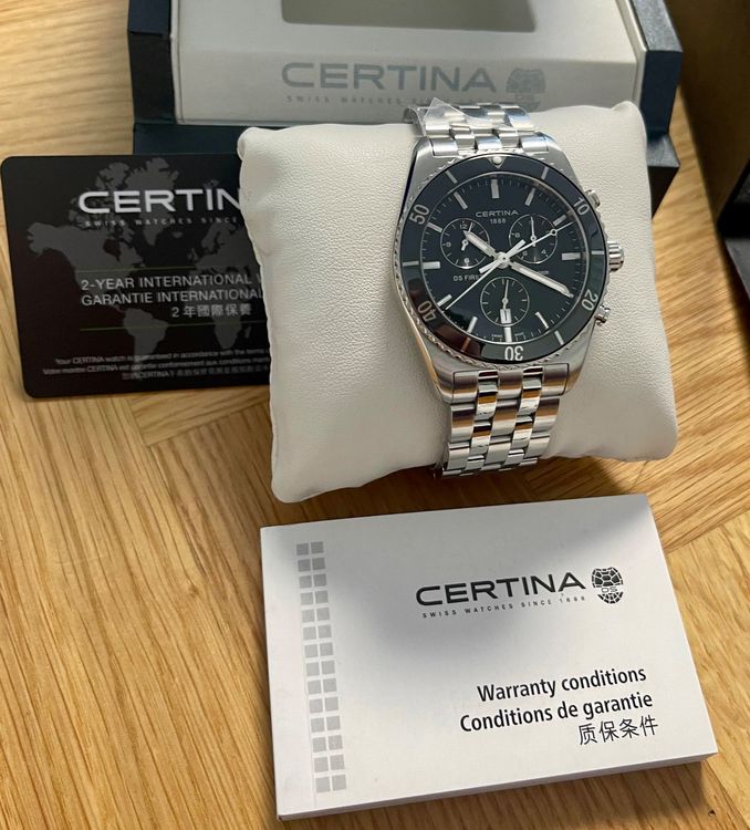 CERTINA DS FIRST CHRONOGRAPH SAPHIRE (Neu und originalverpackt) in Rorschach für CHF 336 – mit ...
