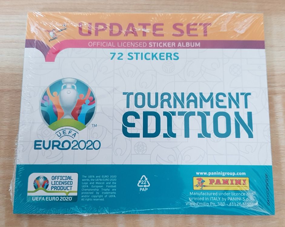 Panini Euro 2020 Tournament Edition Blue Update Set (Neu und ...