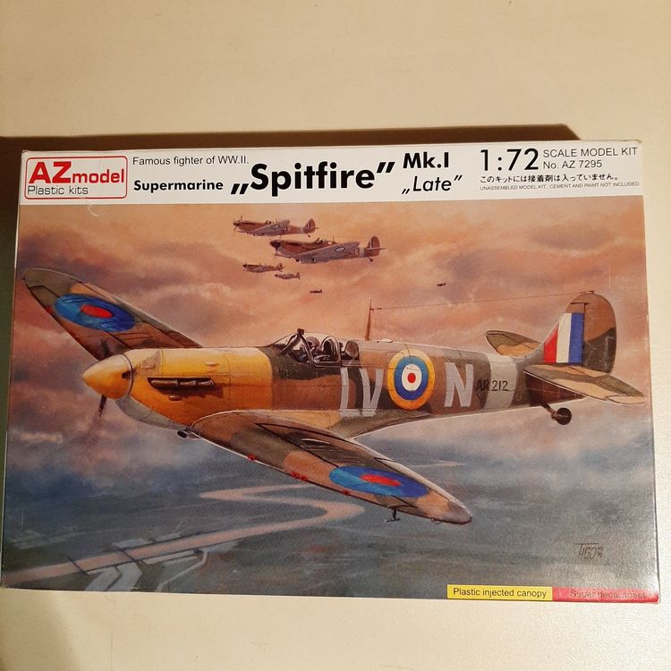 3372 Supermarine Spitfire Mk I "late" AZmodels AZ7295 | Kaufen auf Ricardo