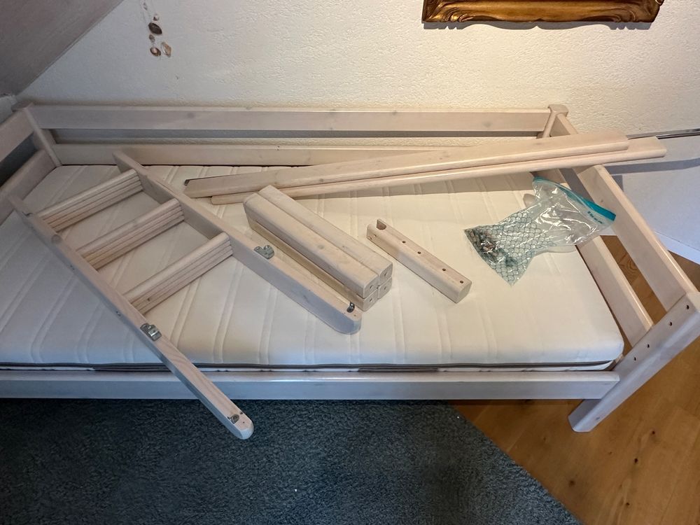 Flexa Hochbett inkl Neuwertige Malvik Matratze (Gebraucht) in ...