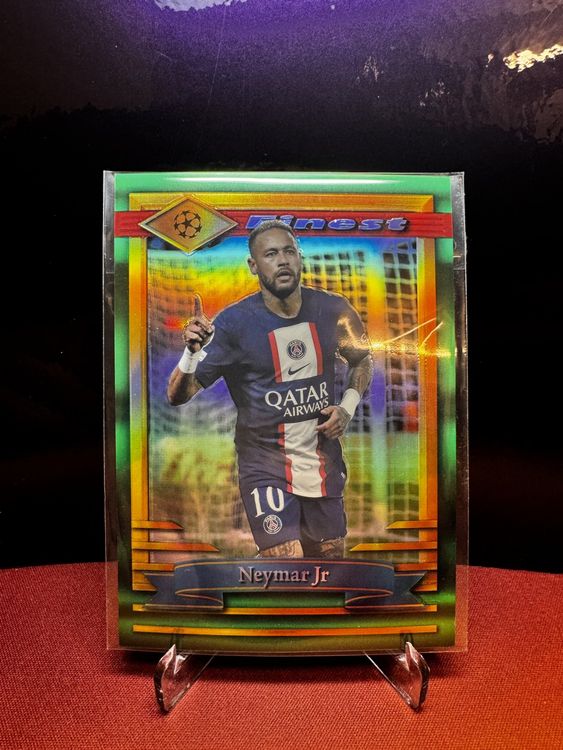 Topps Finest Flashback 22/23 / Neymar JR / Jumbo Karte #80 (Neu (gemäss ...