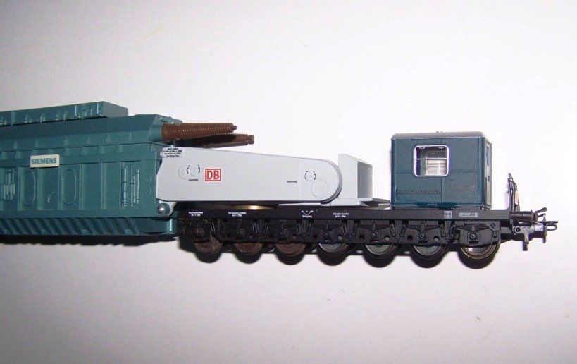 Liliput H0 Tragschnabelwagen 14 achsig mit SIEMENS Trafo, AC (Gebraucht ...