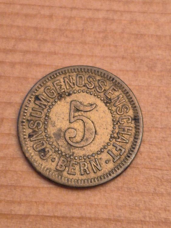 CH-Consumgenossenschaft Bern 5 Rappen 1920? gem. Bilder (Gebraucht) in Oberuzwil für CHF 1 – mit ...