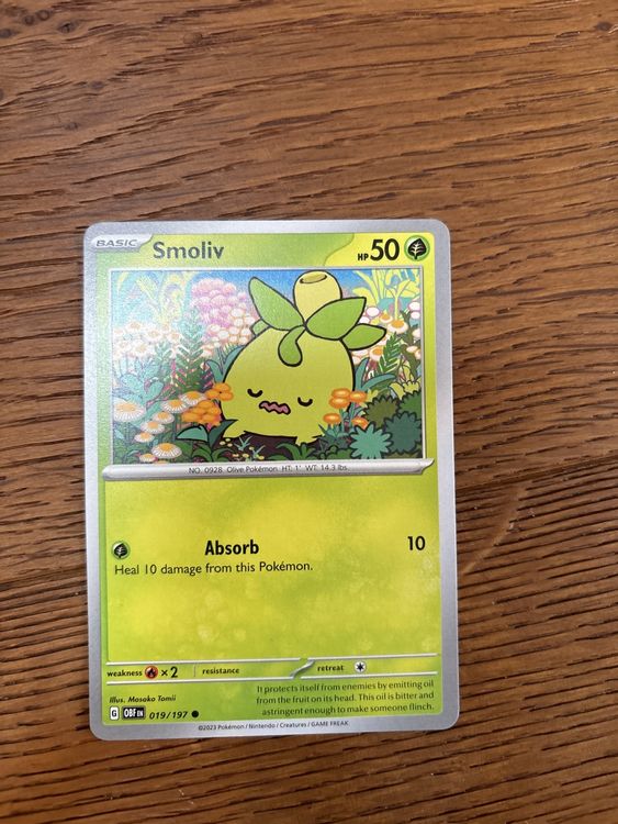 Pokémon Karte Smoliv | Kaufen auf Ricardo